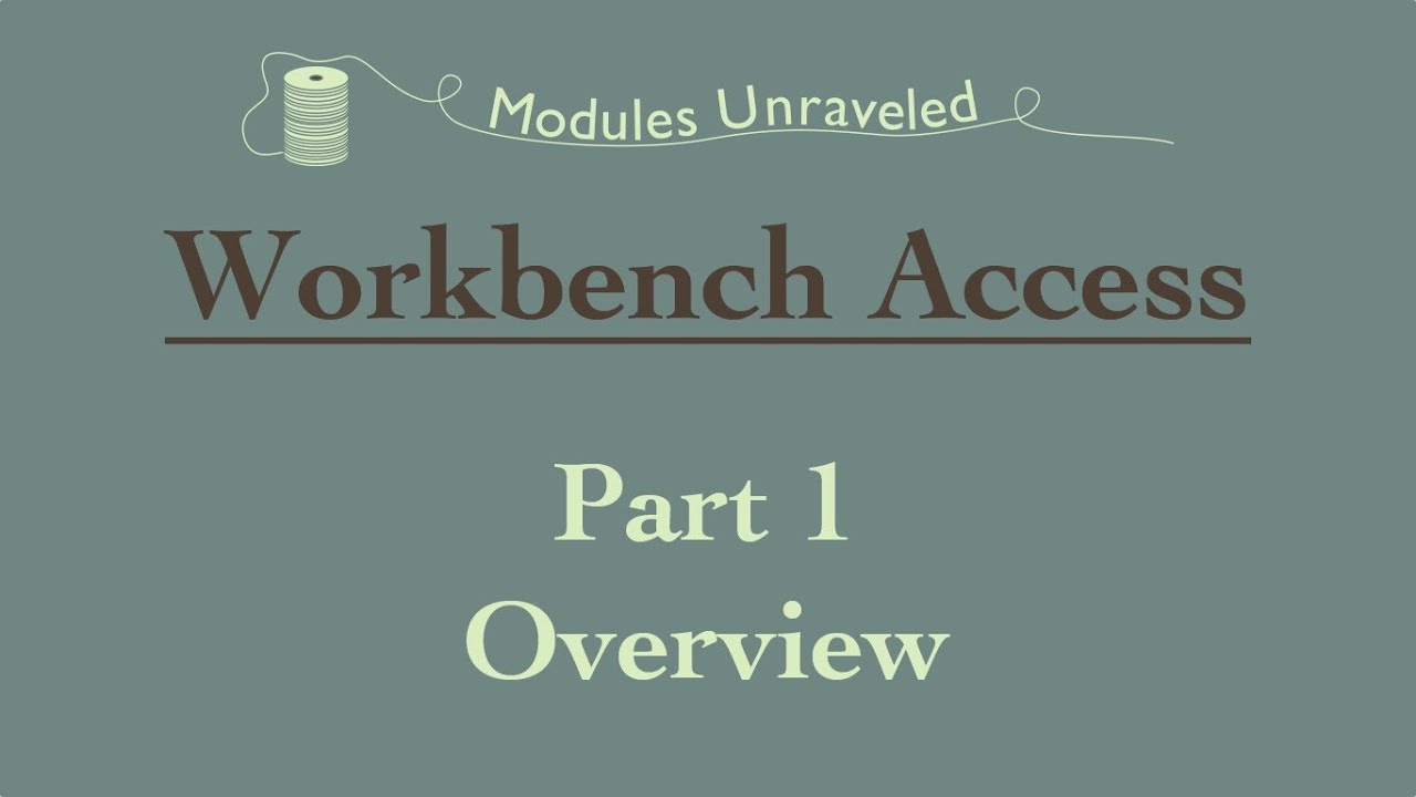 Workbench Access Part 1 - Overview