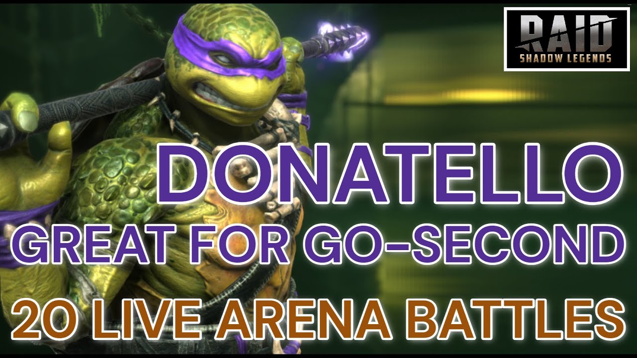 TMNT Donatello is GREAT in LIVE ARENA - RAID: Shadow Legends LA Seasons