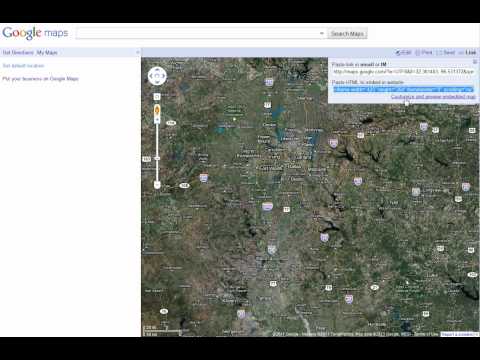 The Google Maps Embed code. Embedding a Google map inside your BizzBizz Page
