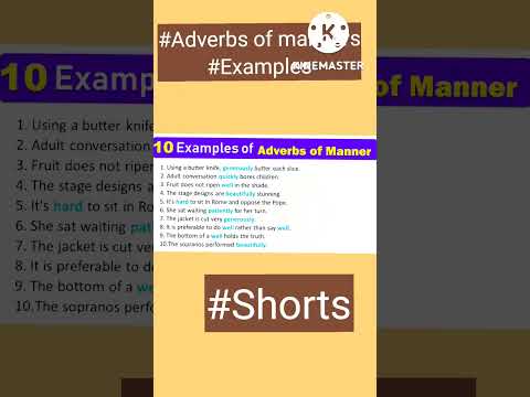 Adverbs of manners|Examples of Adverbs of manners#English grammar #shorts@Daily English Learning