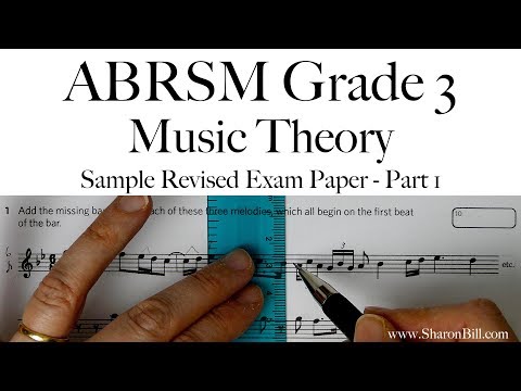 ABRSM Music Theory Grade 3 Sample Revised Exam Paper Part 1 with Sharon Bill