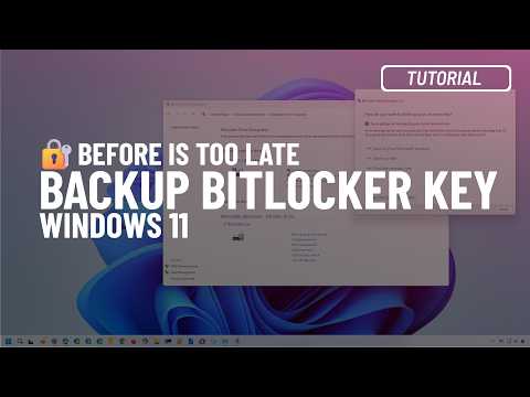 Windows 11, 10: Backup BitLocker recovery key to unlock your PC