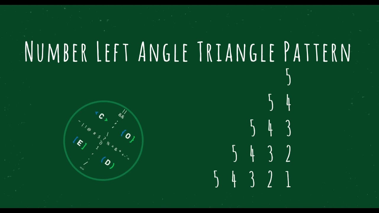 65 Number Left Angle Triangle Pattern without any pre-defined method using while loop in Python