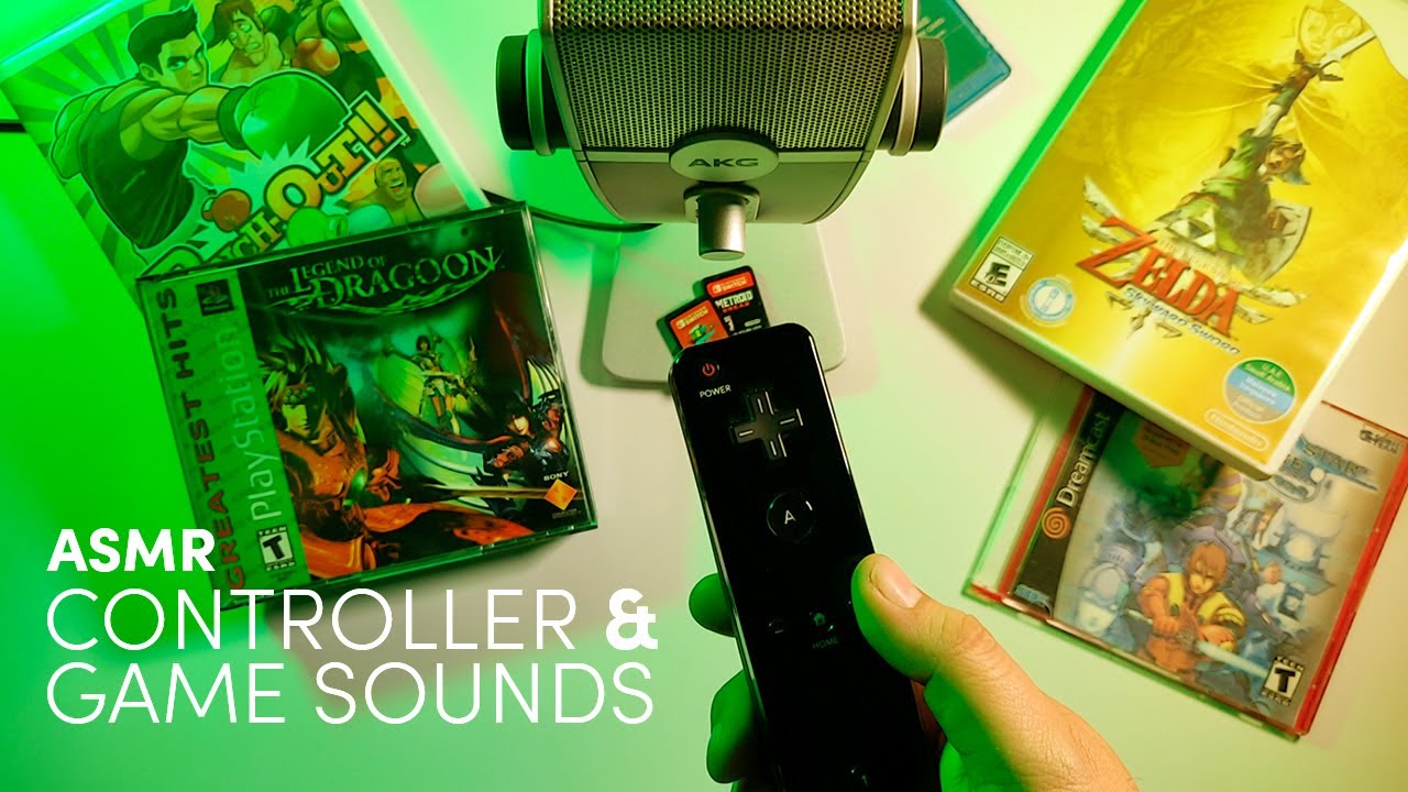 ASMR Controller, Game, and Console Sounds - Shaking, Tapping and Button Sounds | No Talking