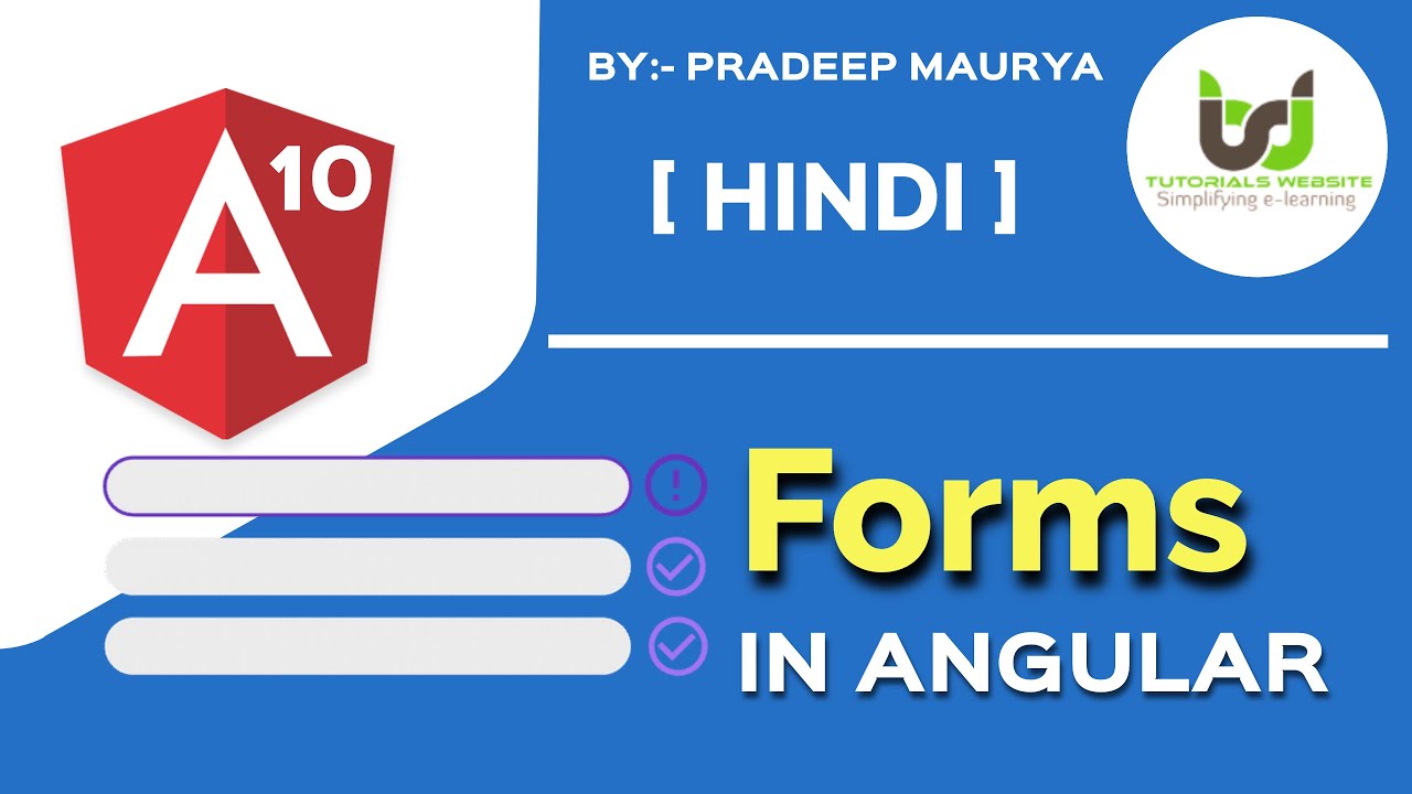 Forms In Angular Template Driven Forms Reactive Forms Angular 10 Tutorials In Hindi Part