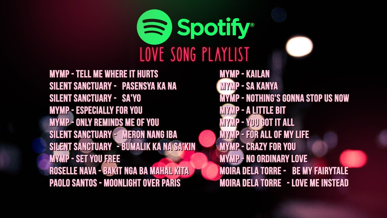 (Official Non-Stop) Spotify Love Songs Playlist