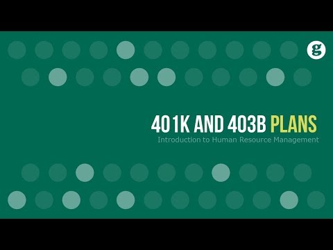 401K and 403B Plans