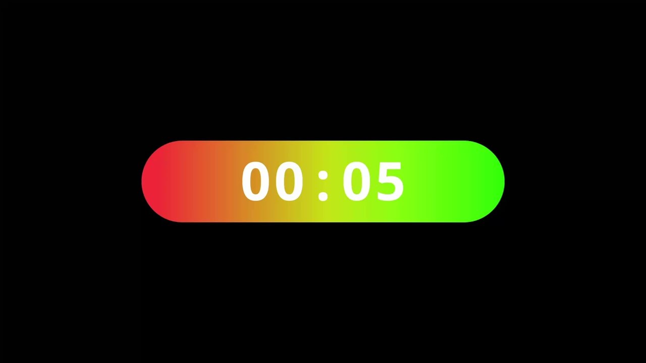 5 second loading bar timer | copyright free