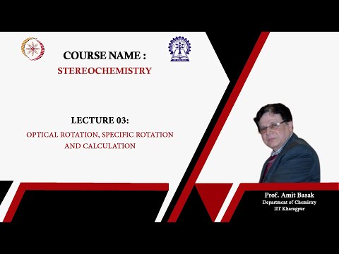 Optical Rotation; Specific Rotation and Calculation Video Lecture - MCAT