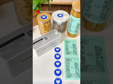 Print cute labels with Phomemo 241BT label printer!😍#phomemo #labelmaker #labeling #printer