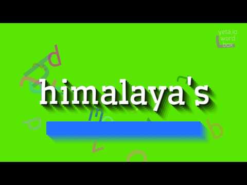 How to say "himalaya's"! (High Quality Voices)