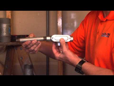 Conduit Bodies: 1/2" Malleable Iron T Style Conduit Body MT50