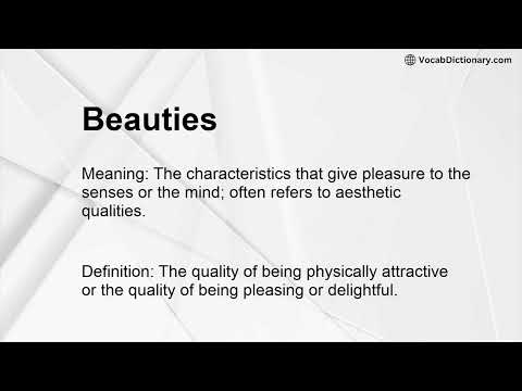 Beauties Meaning