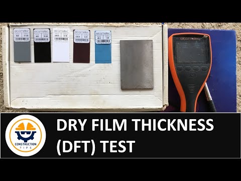 Dry Film Thicknes (DFT) test on Steel