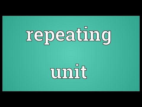 Repeating unit Meaning