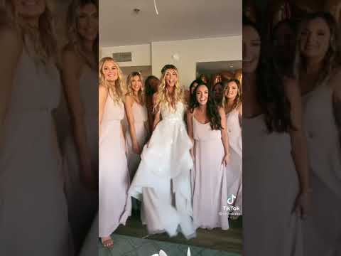 Katie Brueckner with her bridal train glow up | Jatie vlogs tiktok
