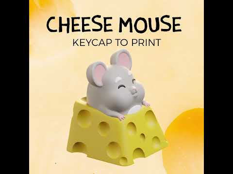 🧀 Cheese Mouse - keycap to print・ STL File for 3D printing・Cults