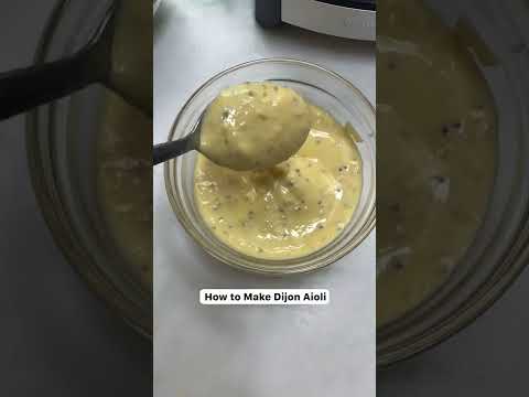 How to Make Dijon Aioli in a Vitamix Blender
