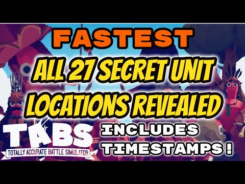 Steam Community :: Video :: TABS | How to unlock ALL 27 *SECRET* Units ...