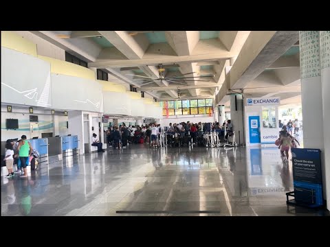 Walk inside Puerto Plato airport, Dominican Republic