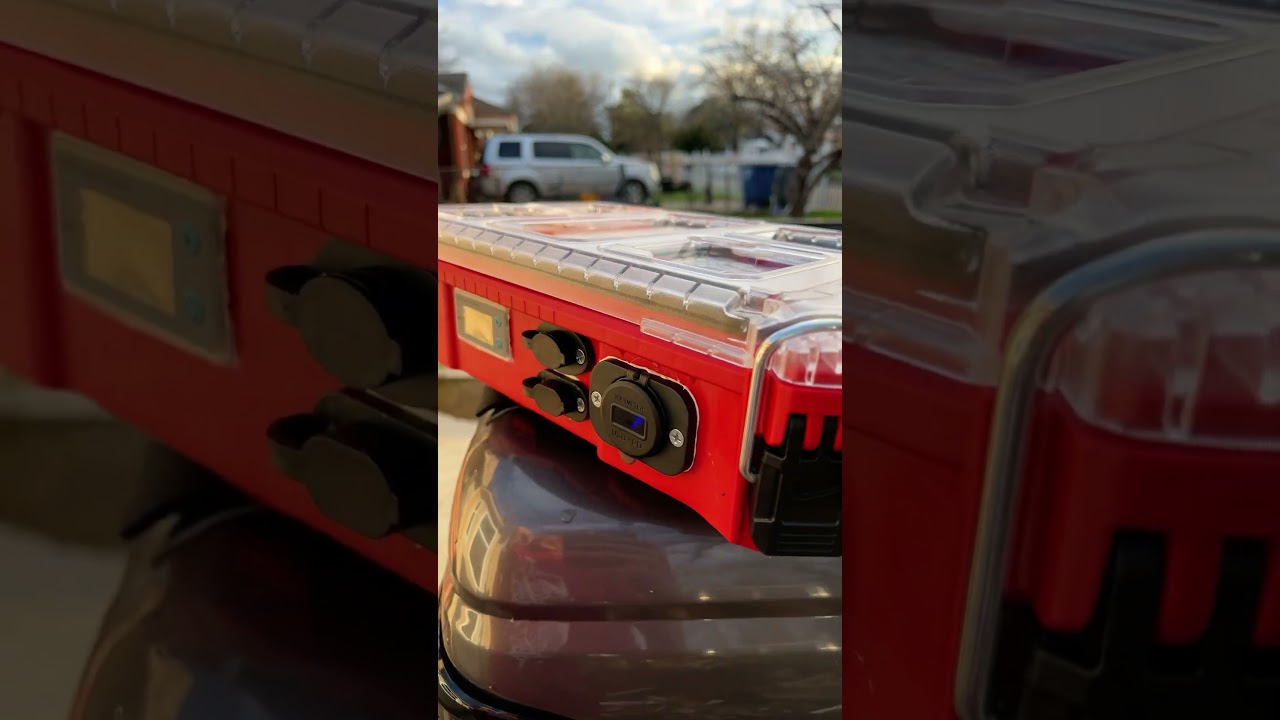 DIY Milwaukee Packout Portable Power Station #solarenergy #diy #portable