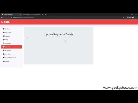 Learn Requester or User Page of Online Service Management System PHP MySQL Project Hindi - Mind ...