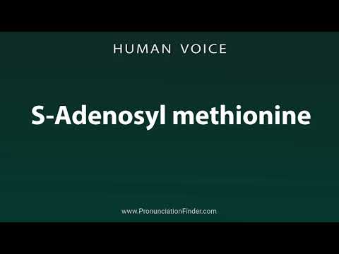 How To Pronounce S Adenosyl methionine