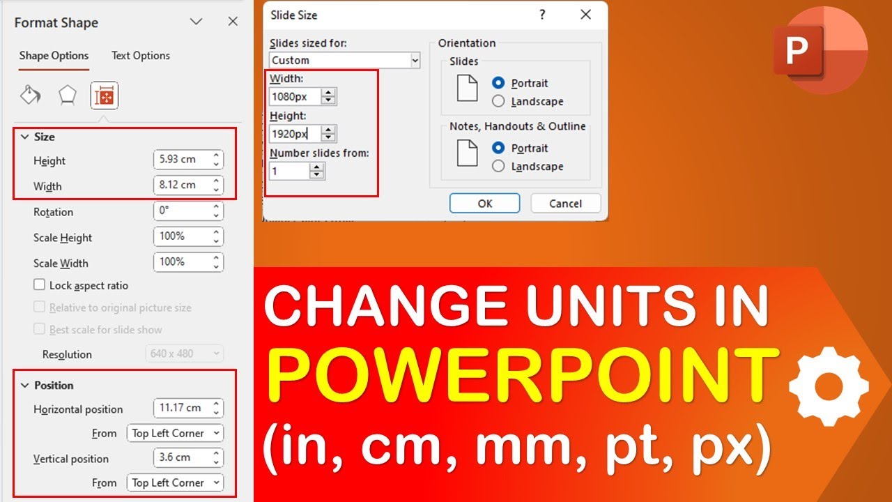 PowerPoint Hidden Trick: Type Any Measurement Unit (Inches, CM, MM, PX, PT) - Lesson 9