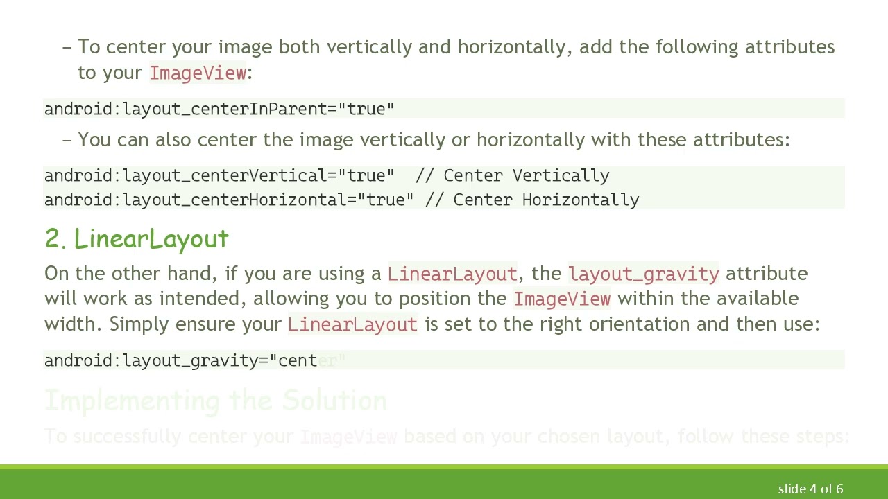 Solving the layout_gravity Issue for Images in Android