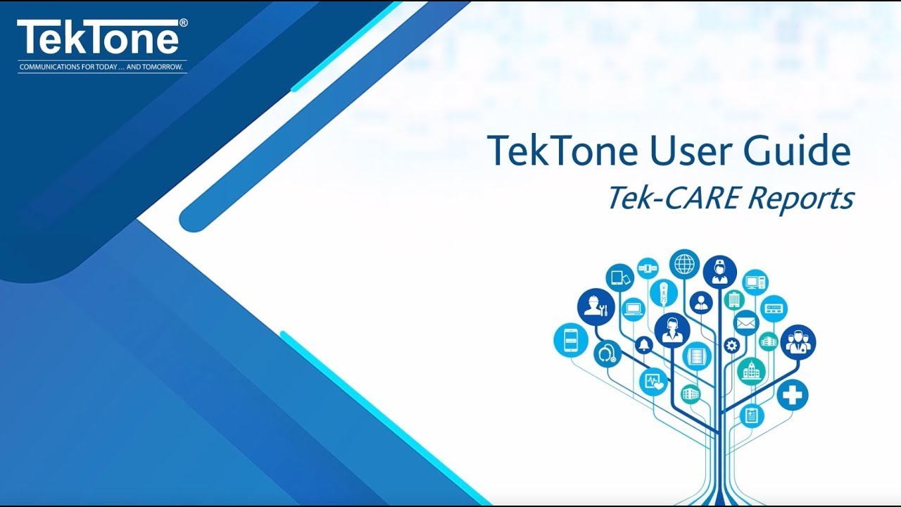TekTone User Guide - Reports