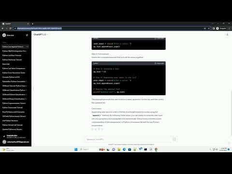python append input to list