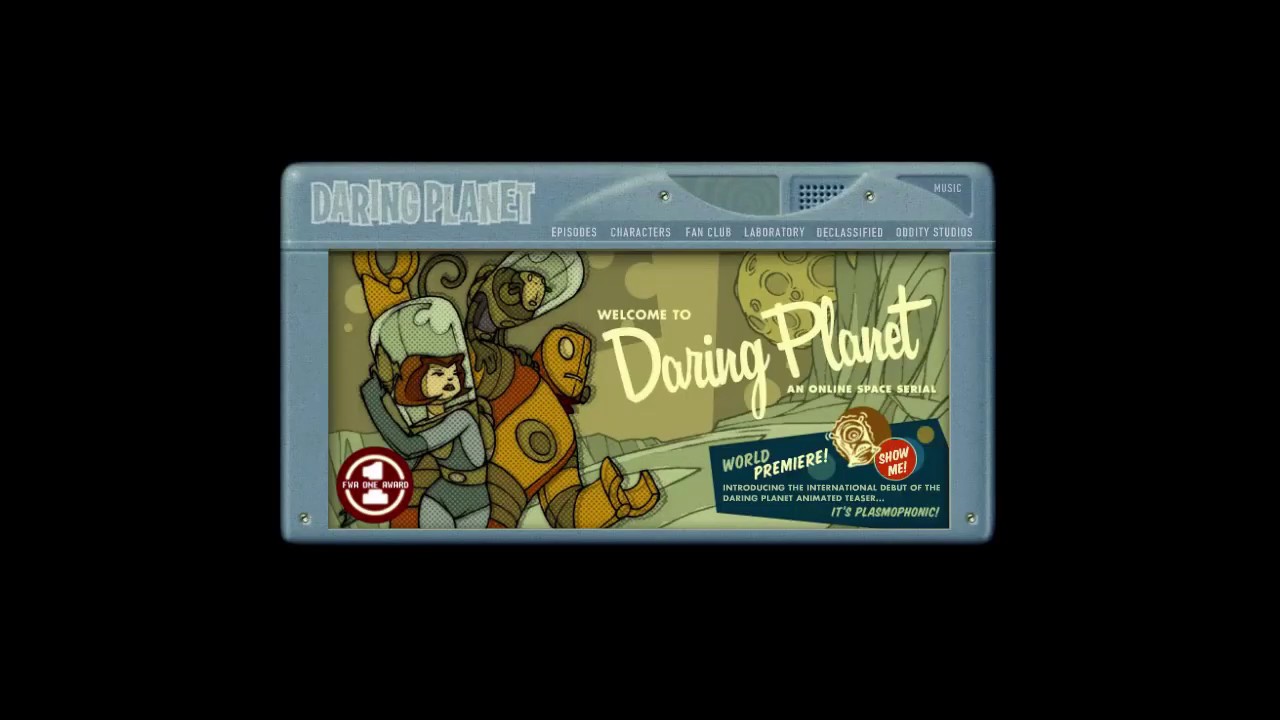 Daring Planet flash website in 2003