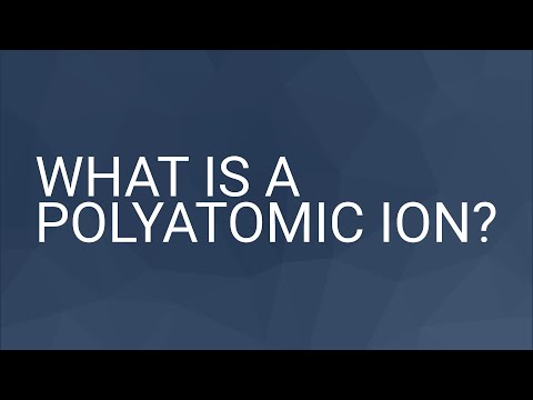 What is a Polyatomic Ion?