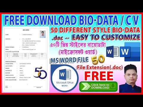 Bio-Data Format for Job_// 50 Different Style Bio-Data Free Download #msword
