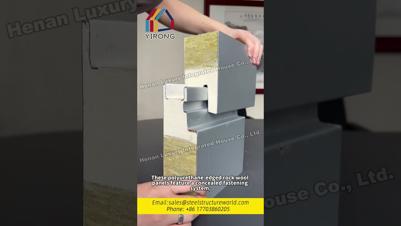 2026’s All-Rounder Wall Solution,Hidden-Fastener Rockwool Panels: Waterproof Fireproof #warehouse