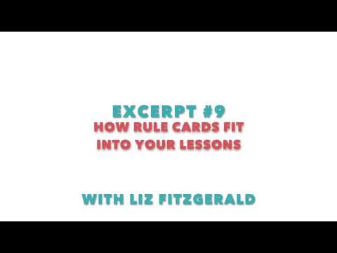 Rule Cards in Your Lessons