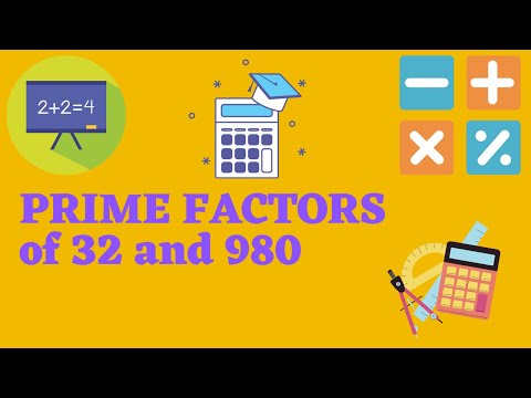 Prime Factors of 32 And 980 | Tree Method | Pre - Algebra |
