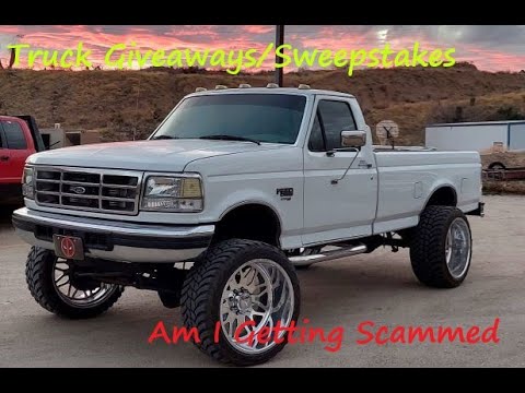 Truck Giveaways / Car Sweepstakes, Is it a Scam?