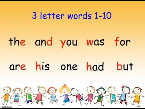 3 letter words/ No more SPELLING PROBLEMS/100 words