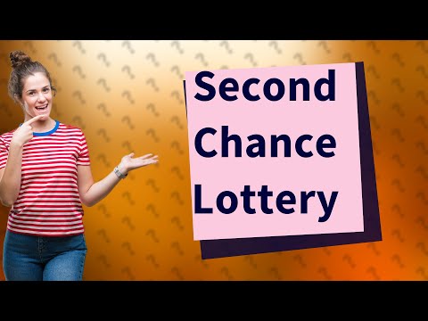 How does second chance Lottery work in Texas?