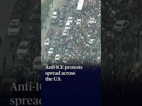 Anti-ICE protests spread across the U.S.