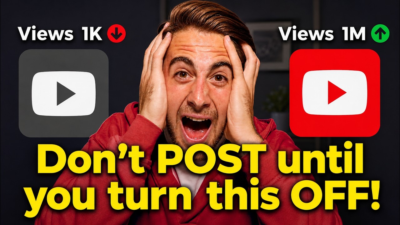 These YouTube Settings KILL Small Channels in 2026 (TURN THESE OFF)