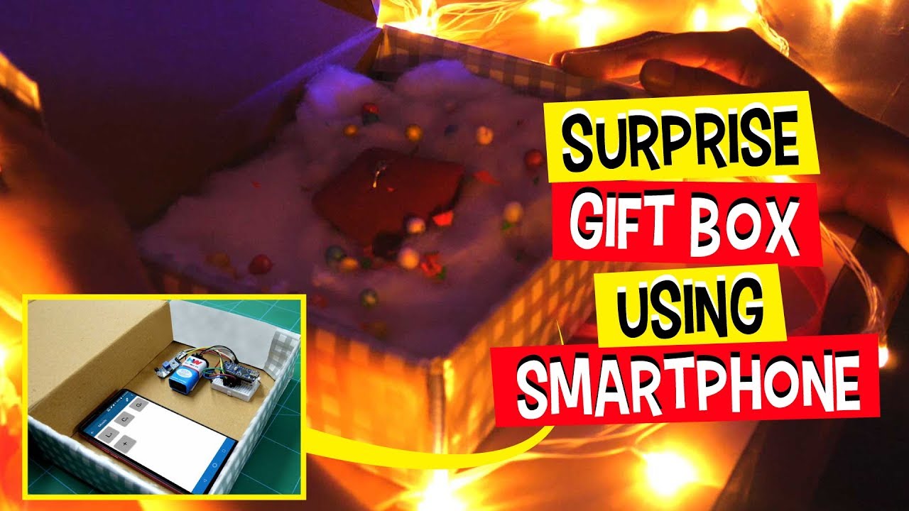 Make a Surprise Gift Box Using Smartphone via Dabble's Music Module & Arduino Nano | DIY Projects