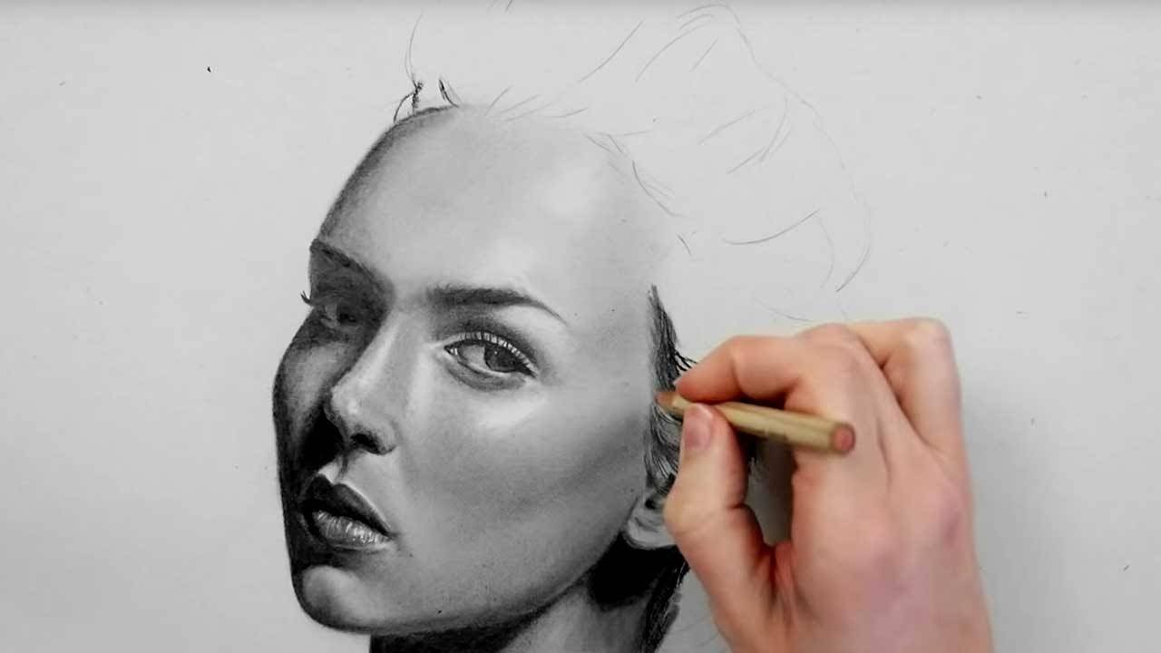 How to draw/shade a realistic face Part 1 | Step by Step Drawing Tutorial