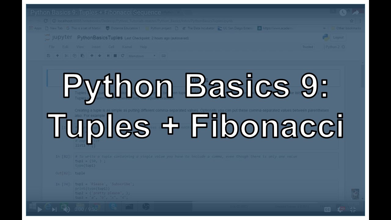 Python Tuples, Tuple Manipulation, and Fibonacci Sequence