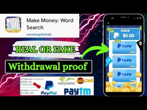 Make Money Word Search App Real & Fake? | Withdrawal proof🔥