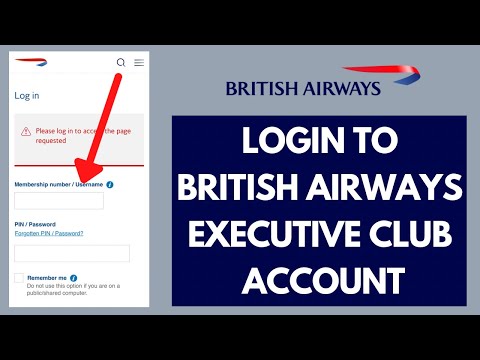 BA Executive Club Login - How to Sign in to British Airways Executive Club (2023)