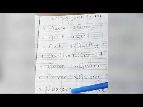 Words with Letter Q | Fun Learning with the Letter Q & L Shapes for Kids!