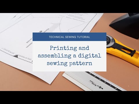 Printing and Assembling a Digital Sewing Pattern