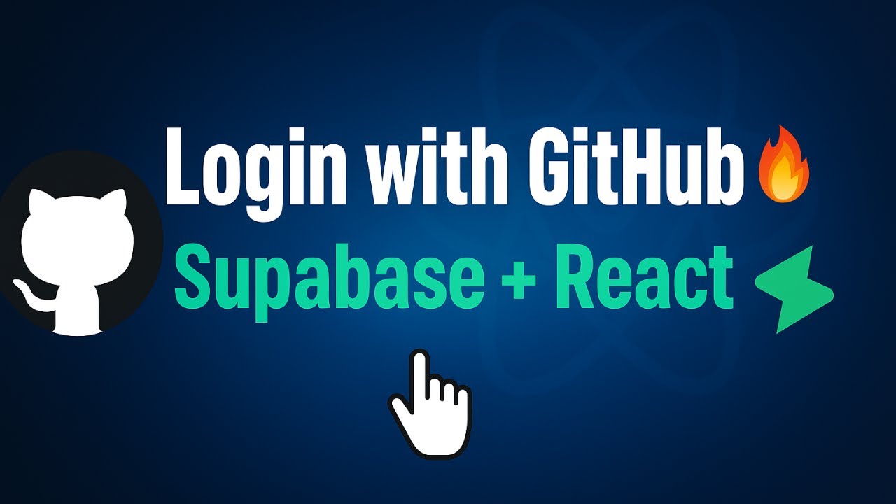 🔐 Login with GitHub in React using Supabase (Step-by-Step) 🚀
